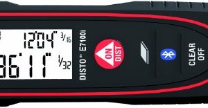 Leica DISTO E7100i 200ft Laser Distance Measure with Bluetooth, Black/Red