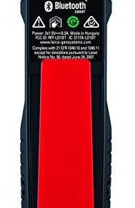 Leica DISTO E7100i 200ft Laser Distance Measure with Bluetooth, Black/Red