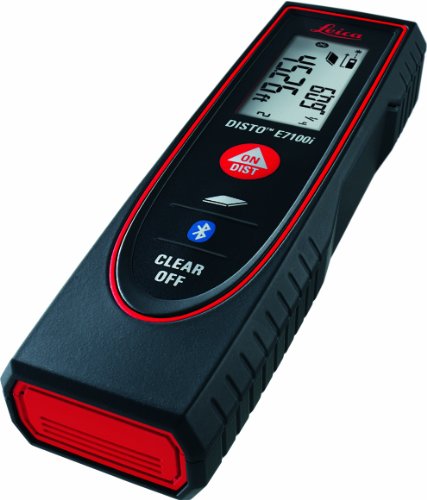 Leica DISTO E7100i 200ft Laser Distance Measure with Bluetooth, Black/Red