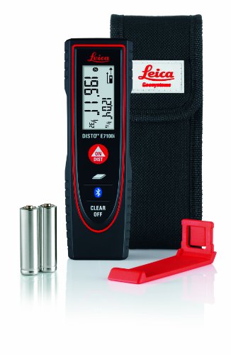 Leica DISTO E7100i 200ft Laser Distance Measure with Bluetooth, Black/Red