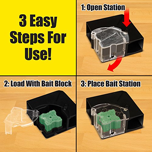 d-CON Bait Station Corner Fit - 1 bait station + 4 refills