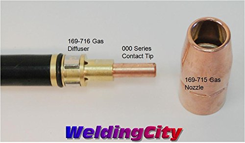 WeldingCity MIG Welding Gun Torch Stinger Package 150Amp 12-ft Replacement for Miller Millermatic M-150/M-15 (249040)