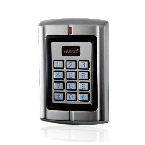 ALEKO LM178 12/24V Universal Wired Metal Alloy Water Proof Two Door Control Keypad With Backlight