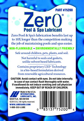 Lubegard 75200 Zer0 Pool and Spa Lubricant - 8 oz.