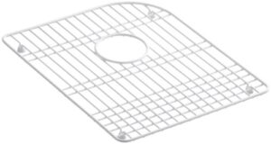 kohler k-6000-st efficiency vinyl coated steel sink rack, stainless steel, 1.00 x 14.25 x 17.50 inches