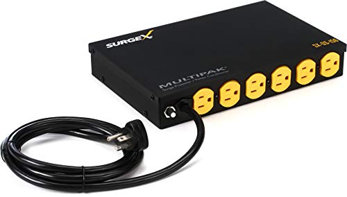 SurgeX Defender Series SX-DS-156 MultiPak - 120V/15A, 6 Outlet Surge Protector/Conditioner