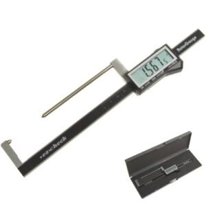 igaging brake rotor gauge wheels on large digital electronic display caliper