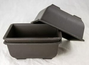 3 rectangular plastic bonsai training pot, cactus & succulent planter - 5.75 x 4.25 x 2.5