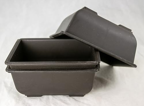 3 Rectangular Plastic Bonsai Training Pot, Cactus & Succulent Planter - 5.75 x 4.25 x 2.5