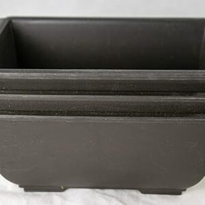 3 Rectangular Plastic Bonsai Training Pot, Cactus & Succulent Planter - 5.75 x 4.25 x 2.5