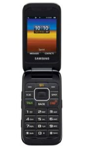 samsung m400 sprint cdma flip cell phone - silver