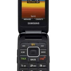 Samsung M400 Sprint CDMA Flip Cell Phone - Silver