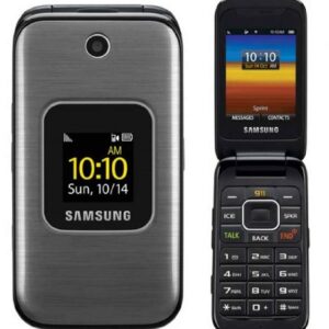 Samsung M400 Sprint CDMA Flip Cell Phone - Silver