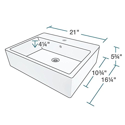 MR Direct v2502-w Sink in White Porcelain Vessel