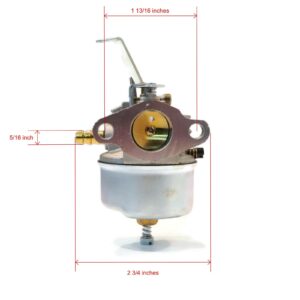 Carburetor for Tecumseh 632230 Fit Horse Tillers 5hp 6hp H50 H60 Hh60 Engines Troy Bilt Horse Tillers Carburetor