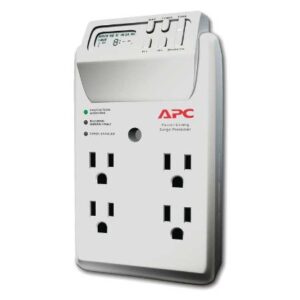 APC SurgeArrest Essential 4-Outlets Surge Suppressor - 4 x NEMA 5-15R - 1020 J - 120 V AC Input - 120 V AC Output (151503)