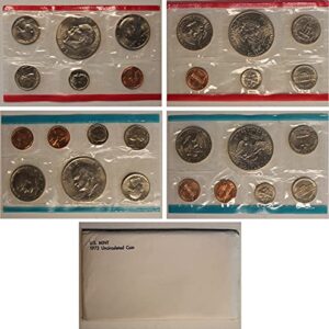 1973 United States Mint Uncirculated Coin Set in Original Government Packaging