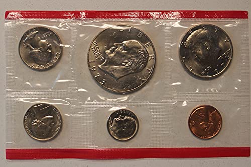 1973 United States Mint Uncirculated Coin Set in Original Government Packaging