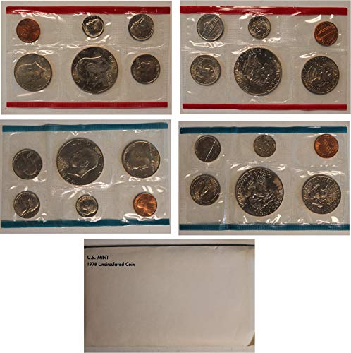 1978 United States Mint Uncirculated Coin Set in Original Government Packaging