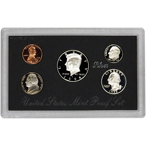 1998 S US Mint Silver Proof Set