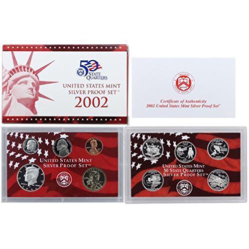 2002 S US Mint Silver Proof Set