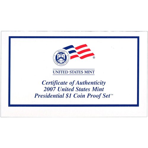 2007 US Mint Presidential Coin Proof Set