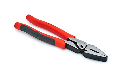 Crescent 9" Lineman's Compound Action Dual Material Pliers - CCA20509, Red