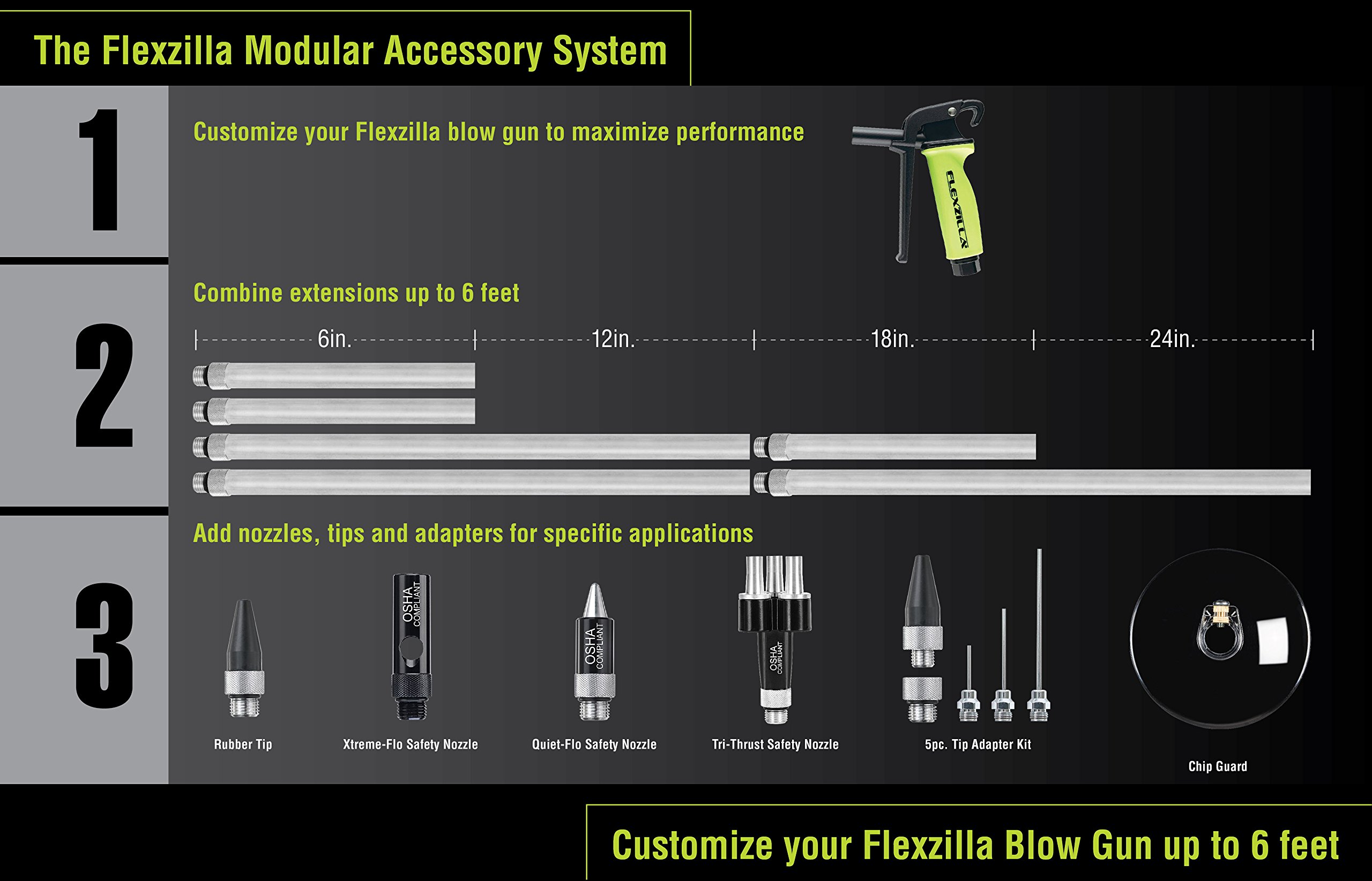 Flexzilla Blow Gun Extension, 12" - AG1012FZ