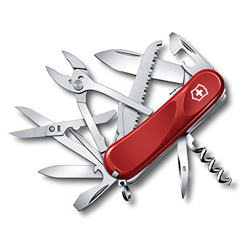 Victorinox Swiss Army Multi-Tool, Evolution S52 Pocket Knife, Red, 85mm