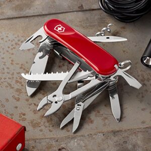 Victorinox Swiss Army Multi-Tool, Evolution S52 Pocket Knife, Red, 85mm