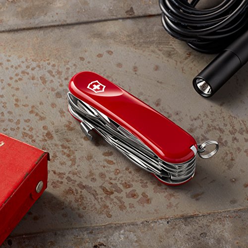 Victorinox Swiss Army Multi-Tool, Evolution S52 Pocket Knife, Red, 85mm