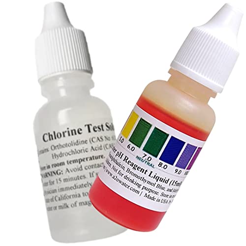 A2O Water - Made in USA, Combo Special: pH & Chlorine Test Solution