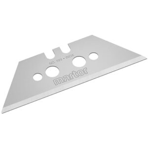 Martor 199.70 Stainless Trapezoid Replacement Blade - Silver (10-Piece)