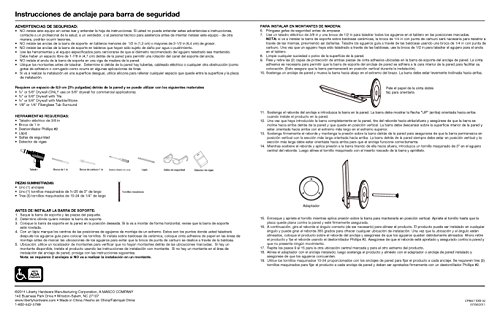 Delta Faucet DF549 Hollow Wall Anchor for Bathroom Safety Grab Bar