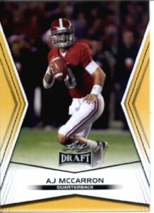 2014 leaf draft edition football a.j. mccarron alabama cincinnati bengals rookie card #de-8