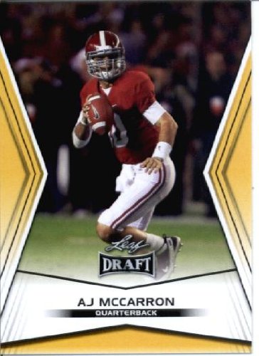 2014 Leaf Draft Edition Football A.J. McCarron Alabama Cincinnati Bengals Rookie Card #DE-8