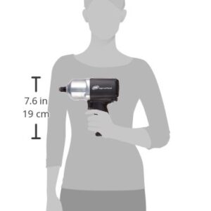 Ingersoll Rand Edge Series EB2125X 1/2" Composite Air Impact Wrench, 690 ft lbs Max Reverse Torque, Lightweight, One Hand Forward/Reverse Switch, Black Silver