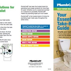 PlumbCraft Water Saving Universal Fit Toilet Flapper Replacement for 3-Inch Flush Valve Opening, Fits most toilets