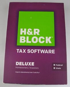 h&r block tax software deluxe (homeowner/investor) federal & state 2013