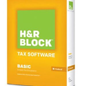 H&R BLOCK Tax Software Basic (Simple Tax Situations) Federal 2013