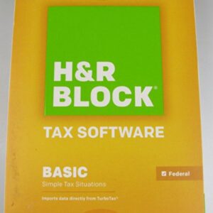 H&R BLOCK Tax Software Basic (Simple Tax Situations) Federal 2013