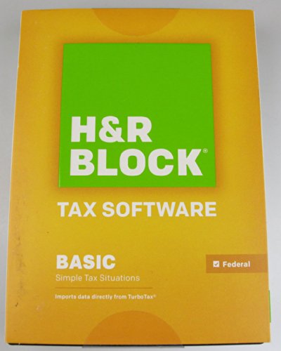 H&R BLOCK Tax Software Basic (Simple Tax Situations) Federal 2013