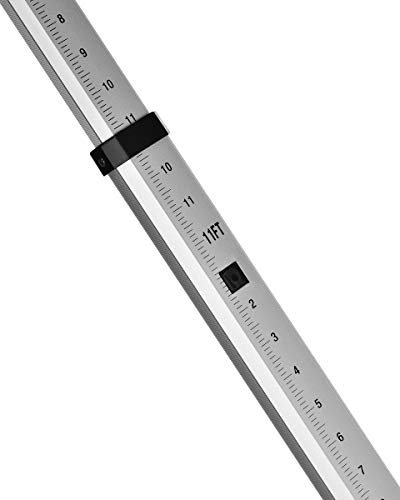 AdirPro 16-Foot Aluminum Grade Rod - 10ths, Dual Sided 5-Section Telescopic Leveling Rod – Bubble Level and Soft Carrying Case Included