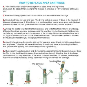 APEX RF-1050 Alkaline Filter Cartridge