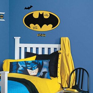 roommates rmk2623slm batman logo dry erase peel and stick giant wall decals