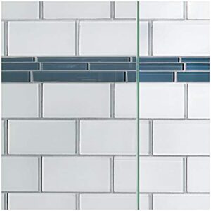 Basco Classic Sliding Shower Door, Fits 44-47 inch opening, Clear Glass, Silver Finish