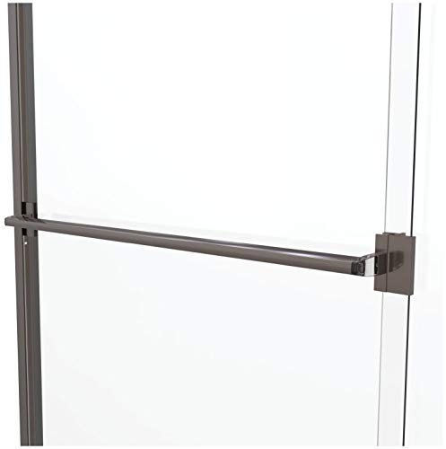 Basco Classic Sliding Shower Door, Fits 44-47 inch opening, Clear Glass, Silver Finish