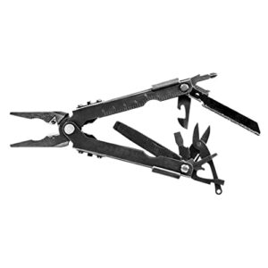 gerber gear multi-plier 600 needle nose pliers set bladeless multi-tool - 14-in-1 edc gear multi-tool with protective sheath - survival gear and equipment - black