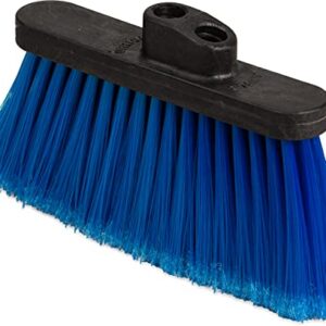 SPARTA 3685314 Flo-Pac Wide Duo Sweep Flagged Warehouse Broom Head, Polypropylene Bristles, 4" Trim x 13" Width Bristle, 7"Length, Blue (Pack of 12)