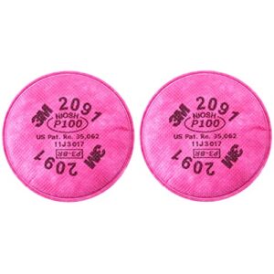 3M 2091 P100 Particulate Filter, 3 Pairs